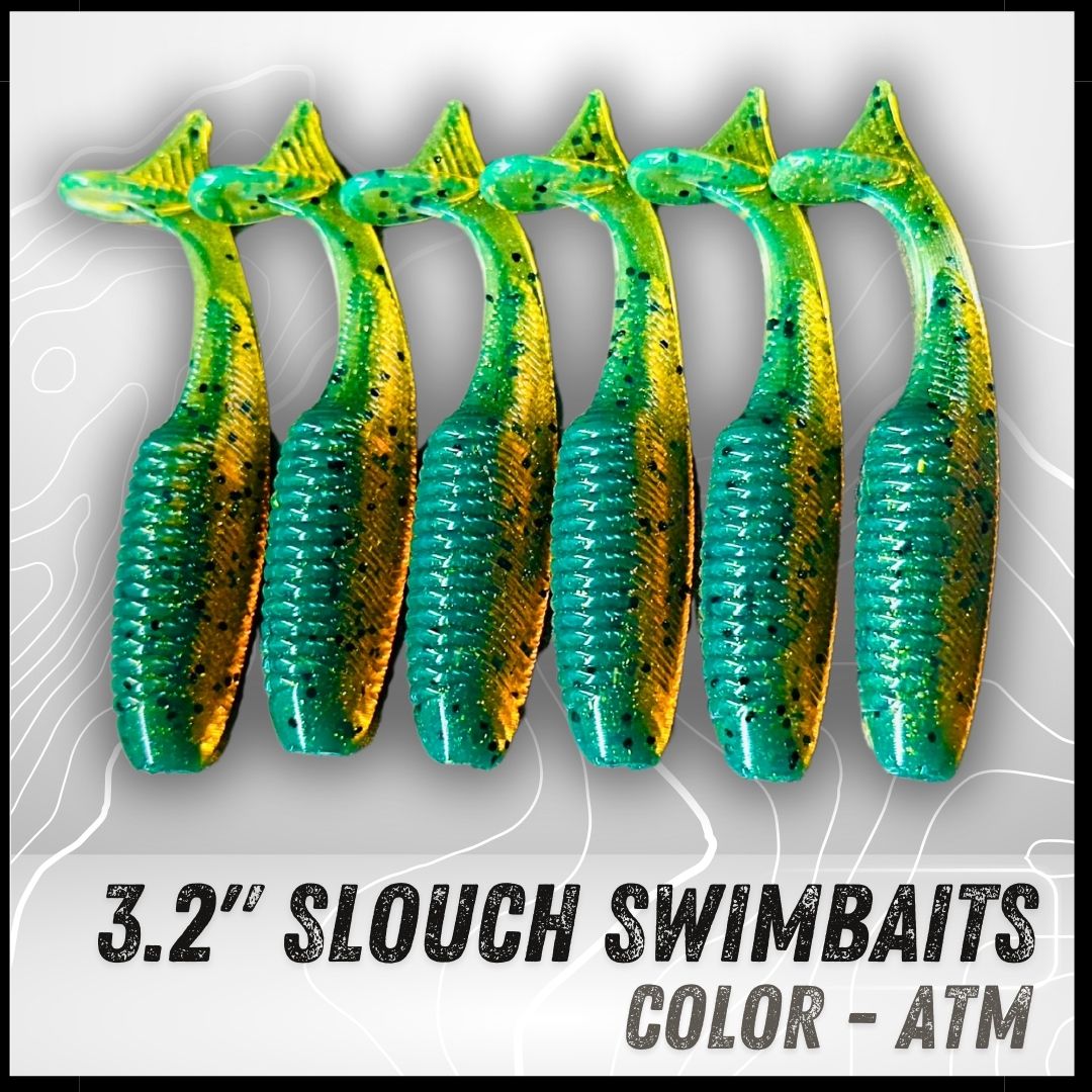 6PK 3.20” Epic Slouch Swimbaits – Last Swim Customs