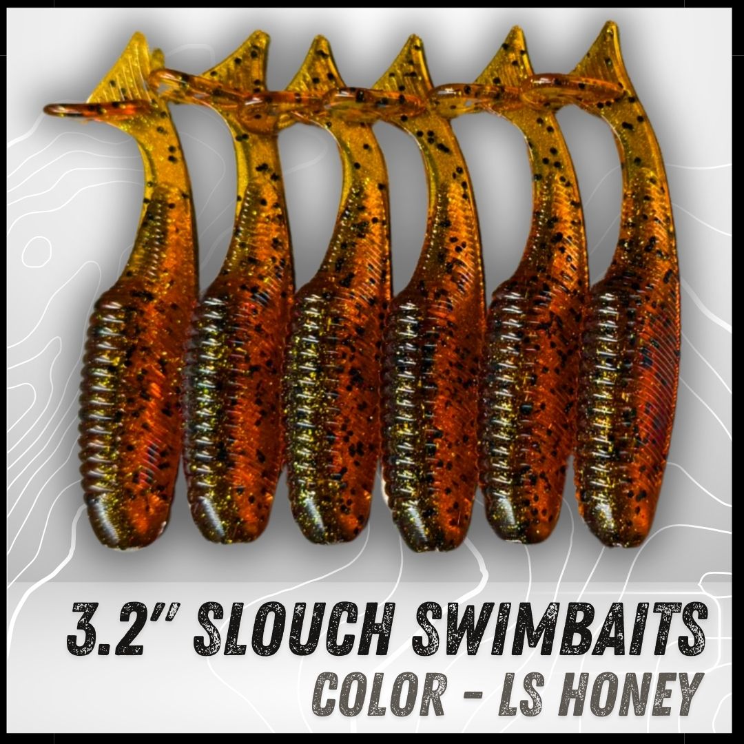 6PK 3.20” Epic Slouch Swimbaits – Last Swim Customs