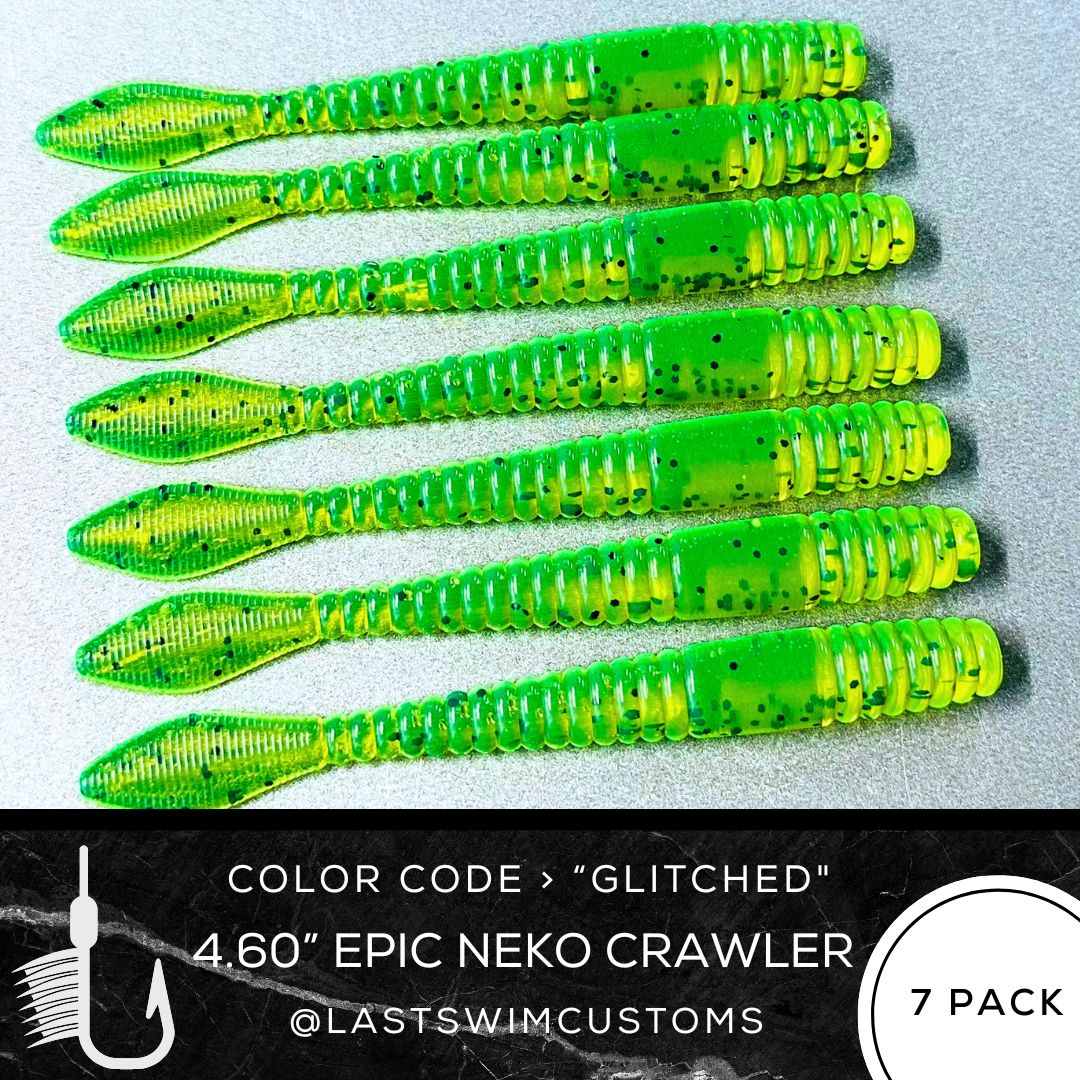 7PK 4.60” Epic Neko Crawlers – Last Swim Customs