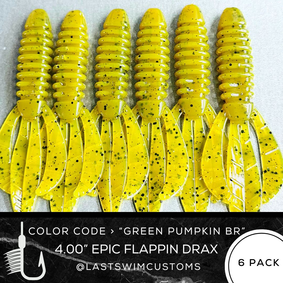 6PK 4.00" Epic Flappin Drax – Last Swim Customs