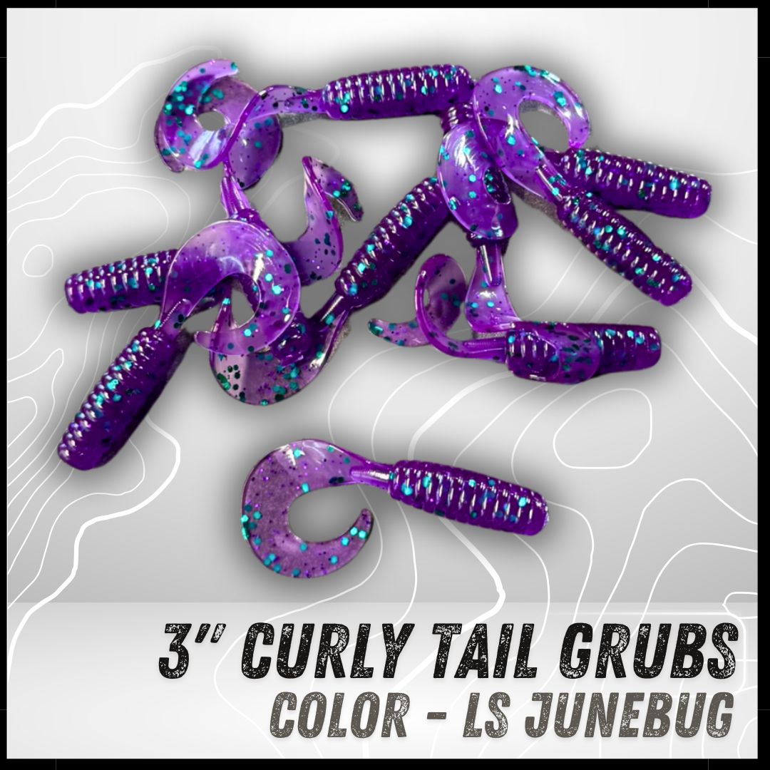 10PK 3.00” Epic Curly Tail Grubs – Last Swim Customs