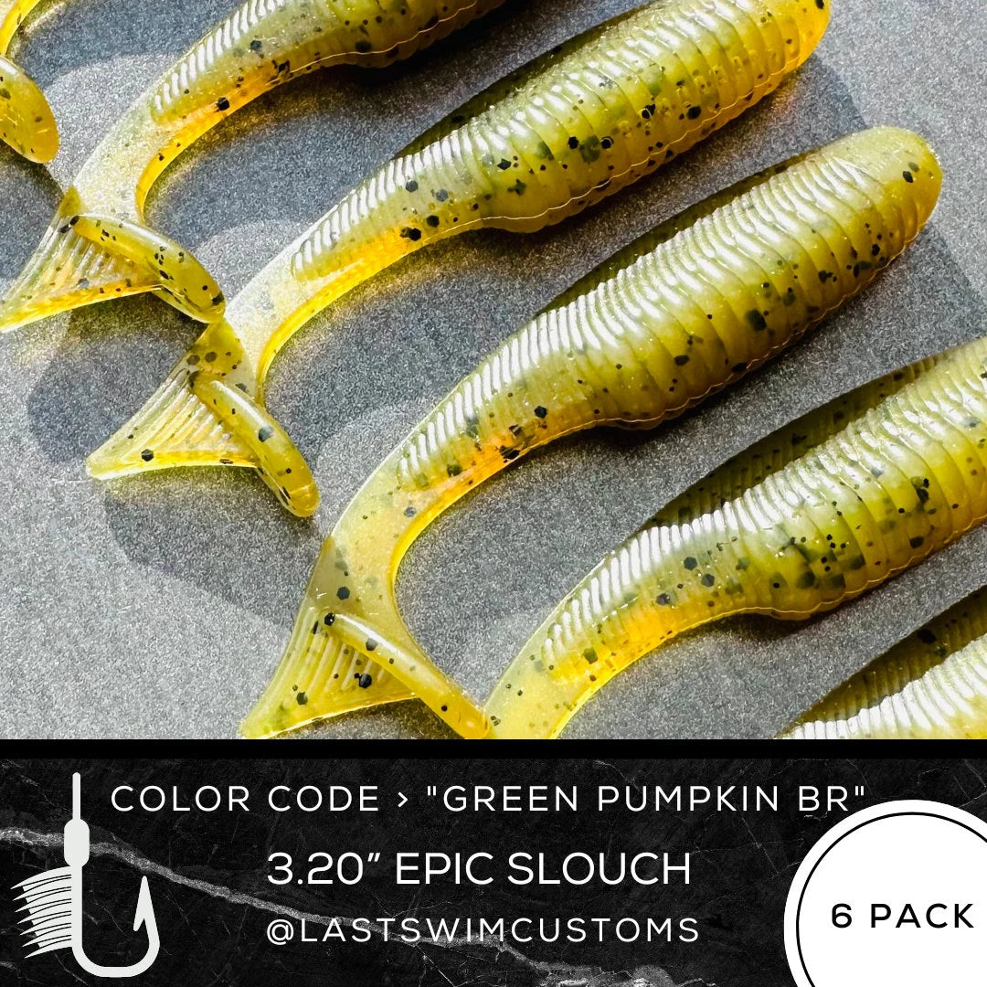 6PK 3.20” Epic Slouch Swimbaits – Last Swim Customs