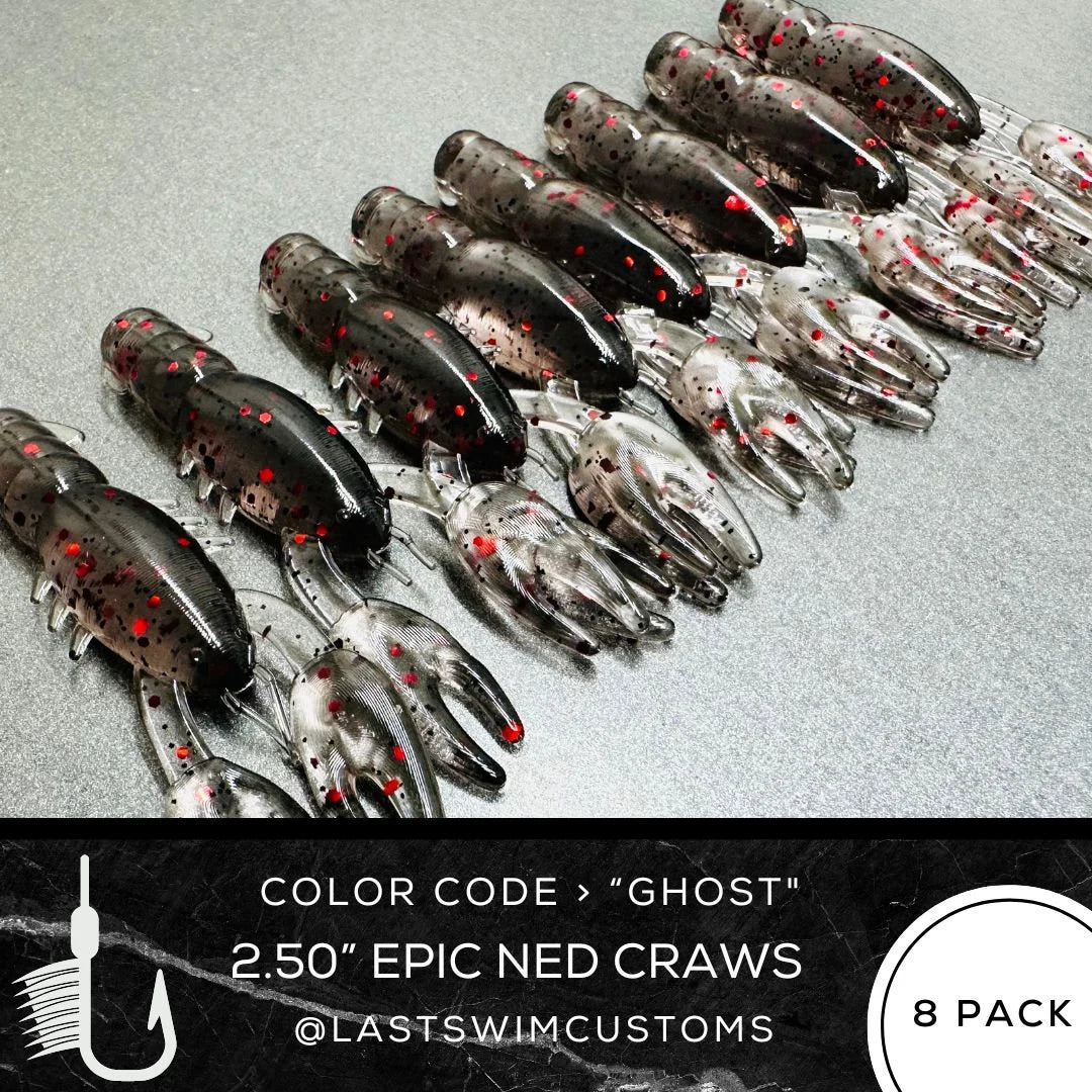 8PK 2.50” Epic Ned Craws – Last Swim Customs