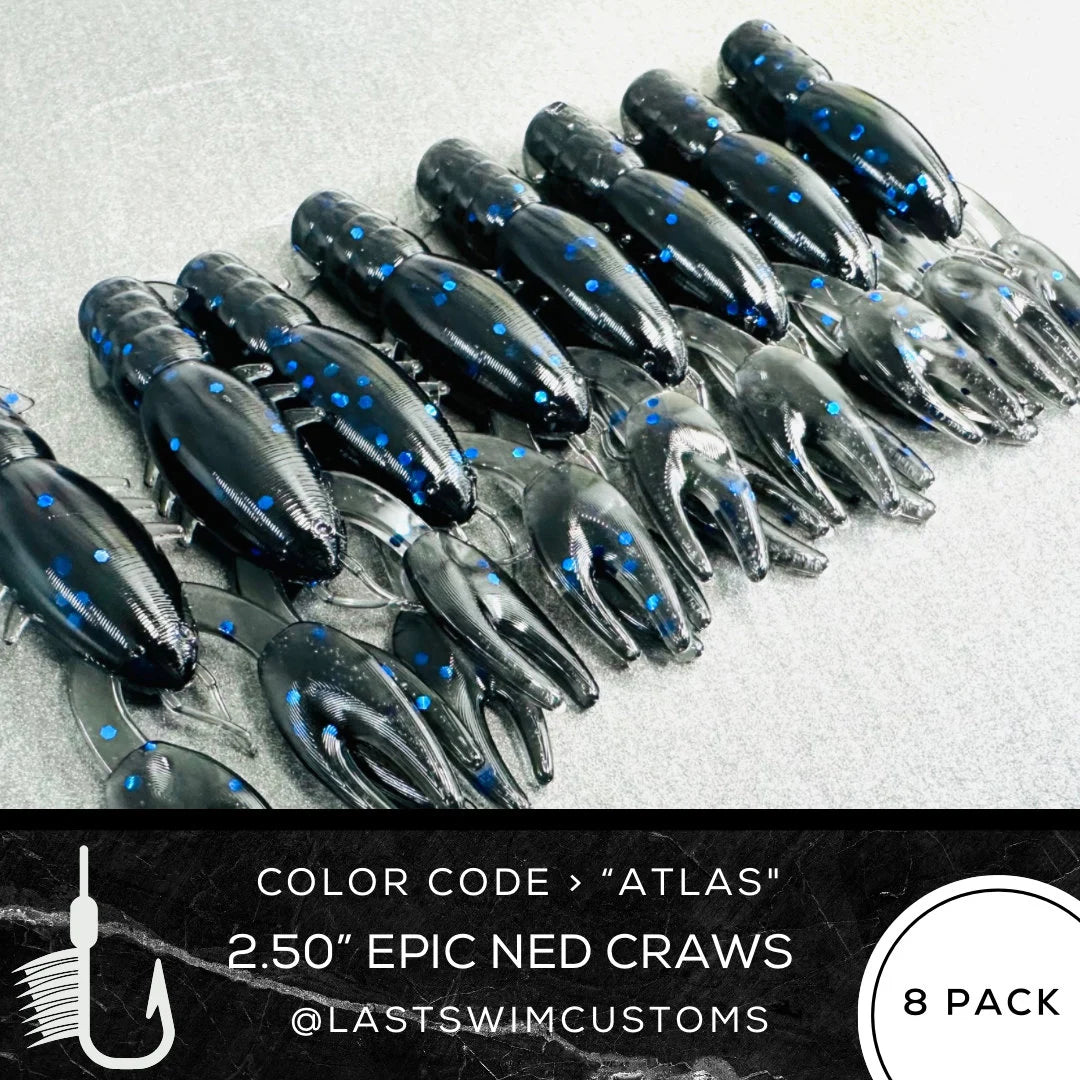 8PK 2.50” Epic Ned Craws – Last Swim Customs